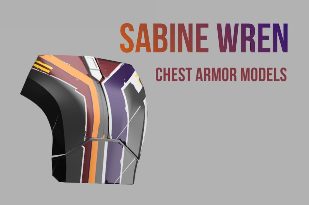 Sabine Wren Chest Armor Models (live Action) - Etsy