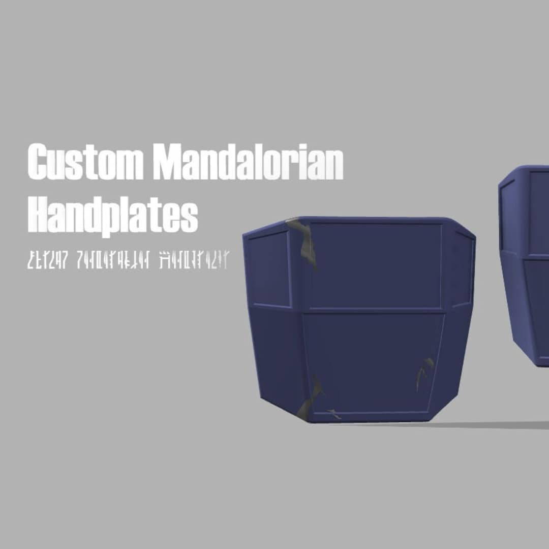 Mandalorian Hand Plate Model - Etsy