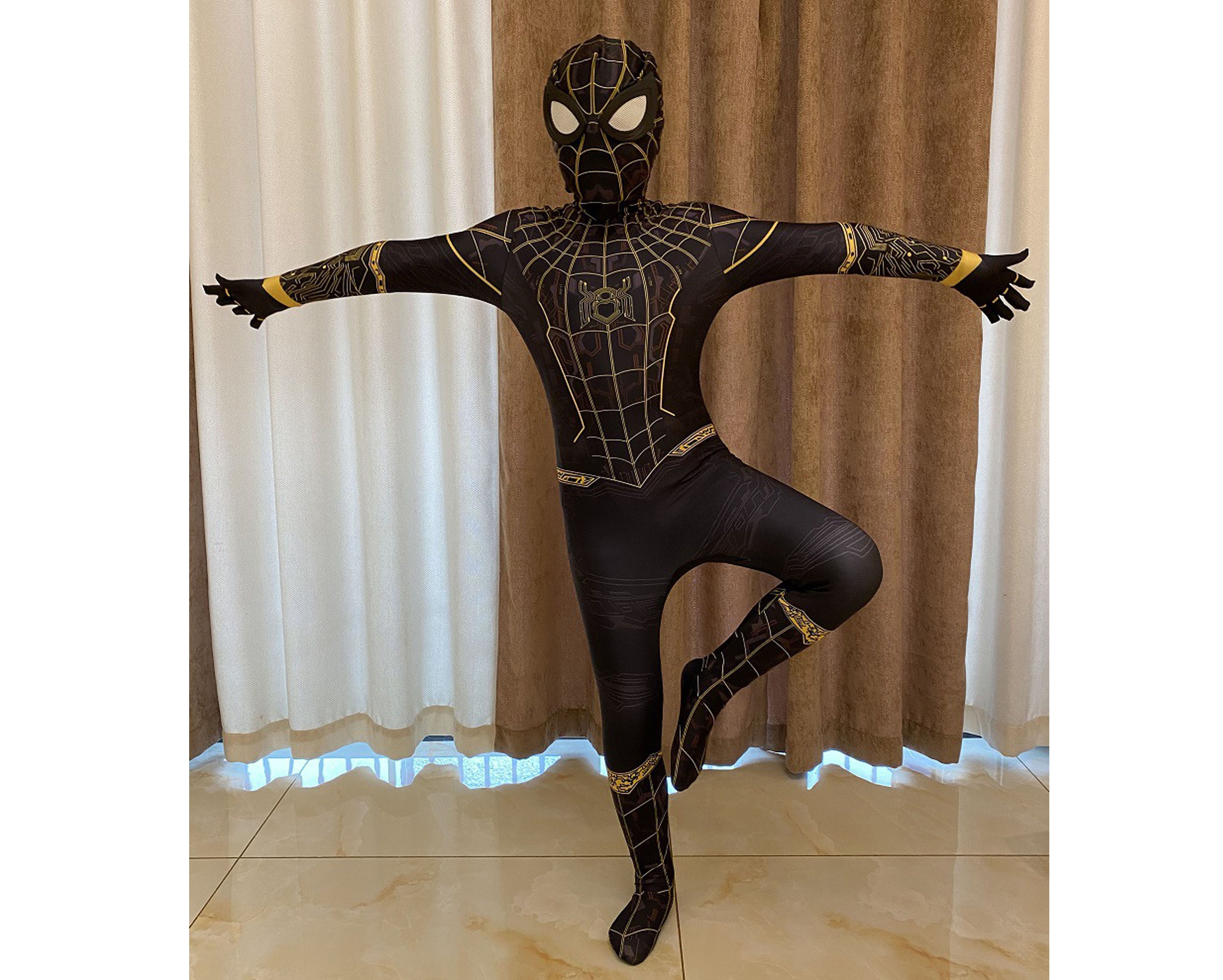 Tobey Maguire Spiderman Costume Black Raimi Spider Man Cosplay Etsy
