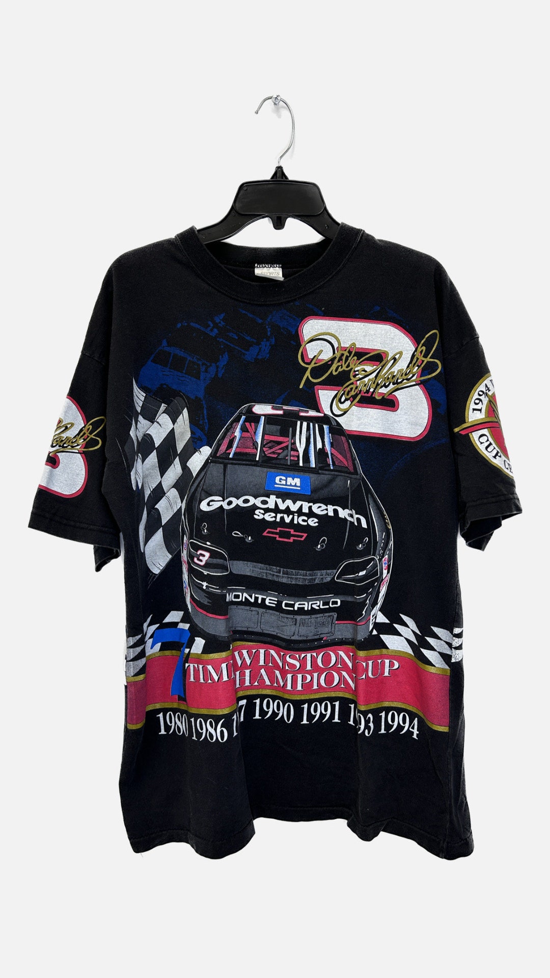 1994 Nascar Winston Cup Champion Dale Earnhardt Single Stitch Graphic ...