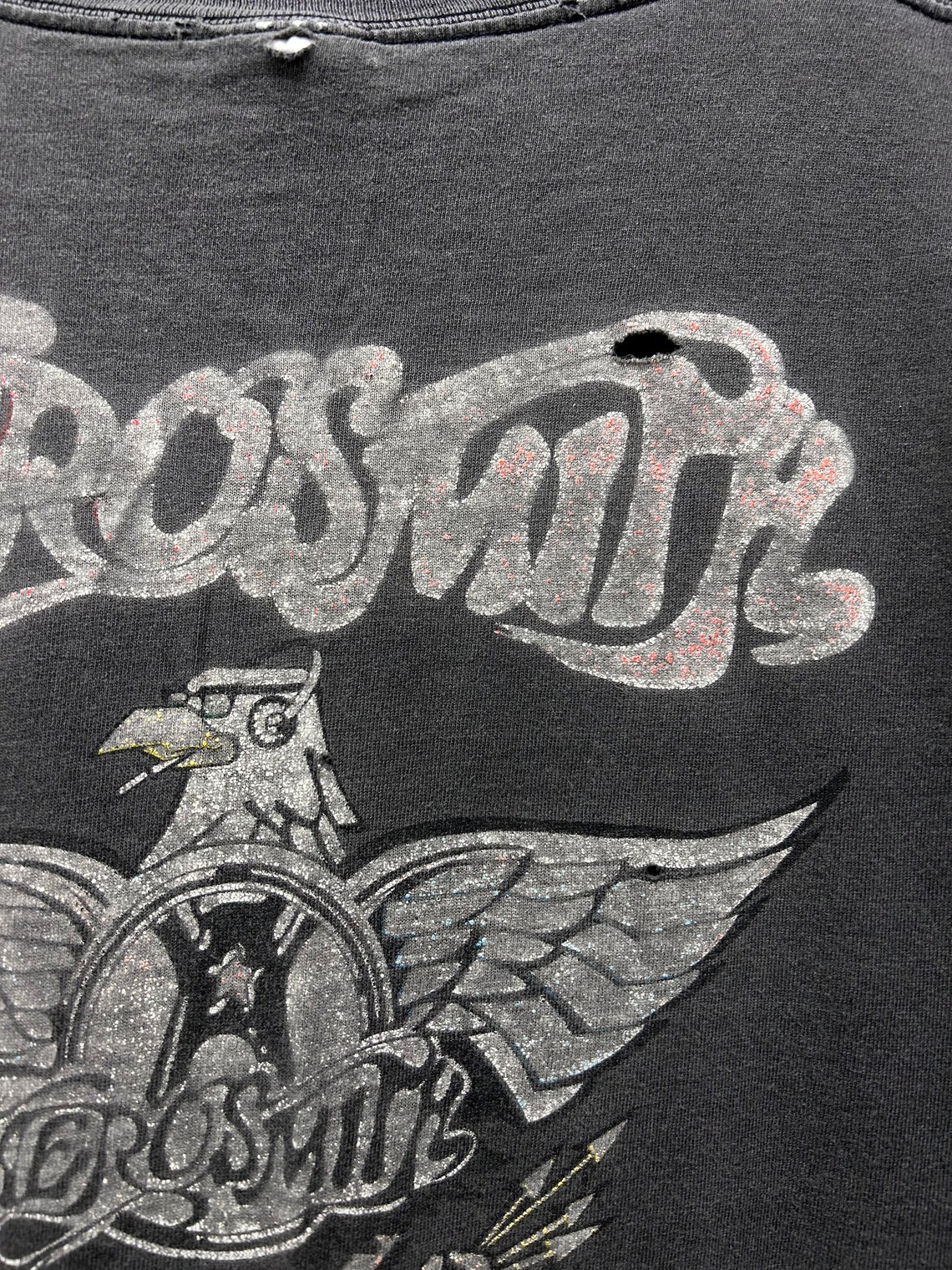 1993 Aerosmith Aero Force One Heavily Distressed Tour Tee - Etsy
