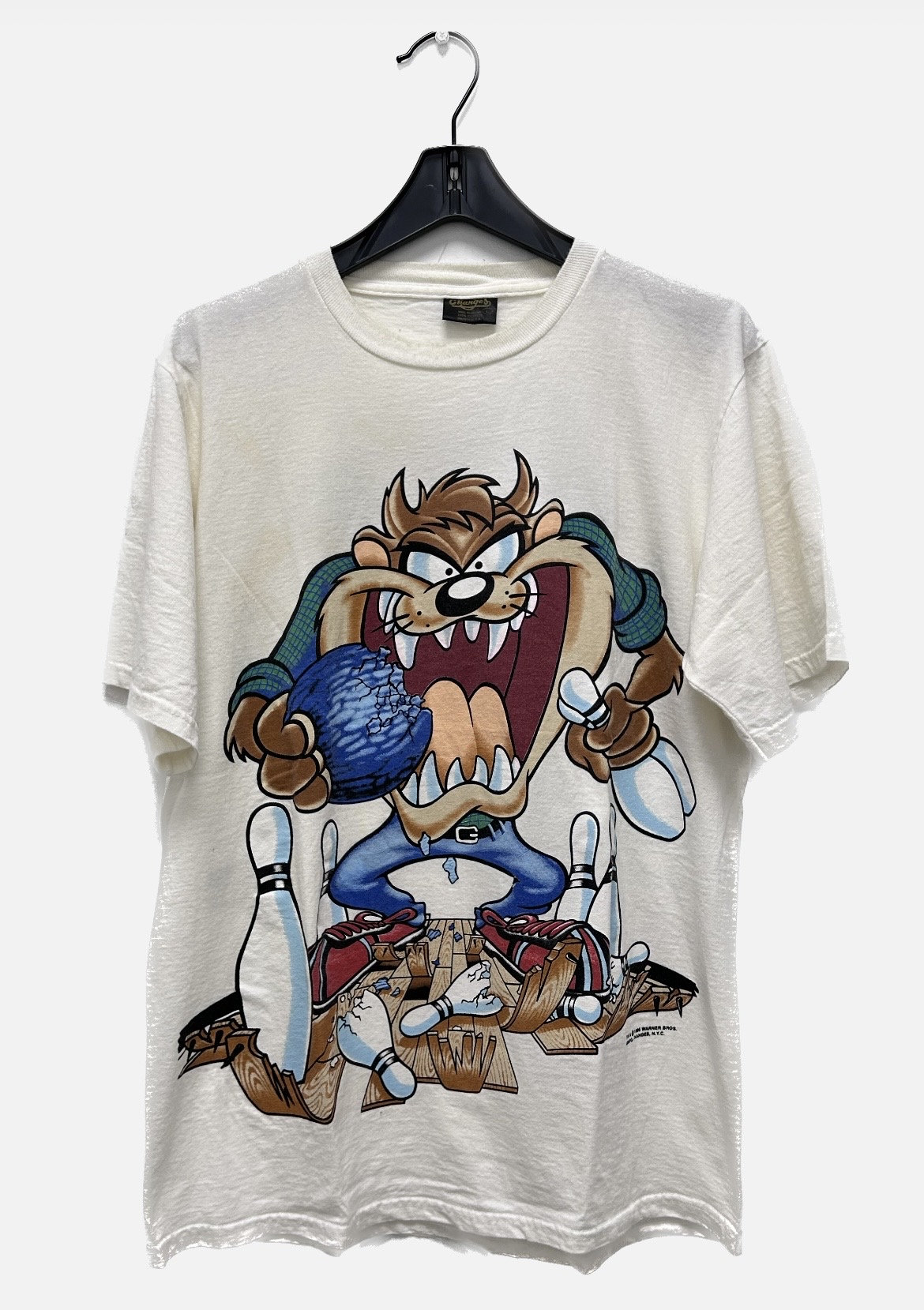 1995 Tasmanian Devil Bowling Graphic Tee - Etsy