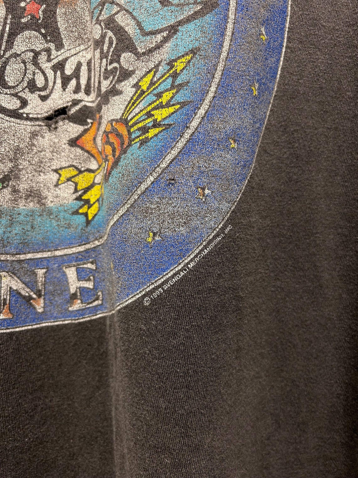 1993 Aerosmith Aero Force One Heavily Distressed Tour Tee - Etsy