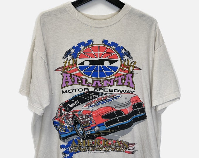 1996 Nascar Racing Atlanta Motor Speedway Single Stitch Graphic Tee - Etsy