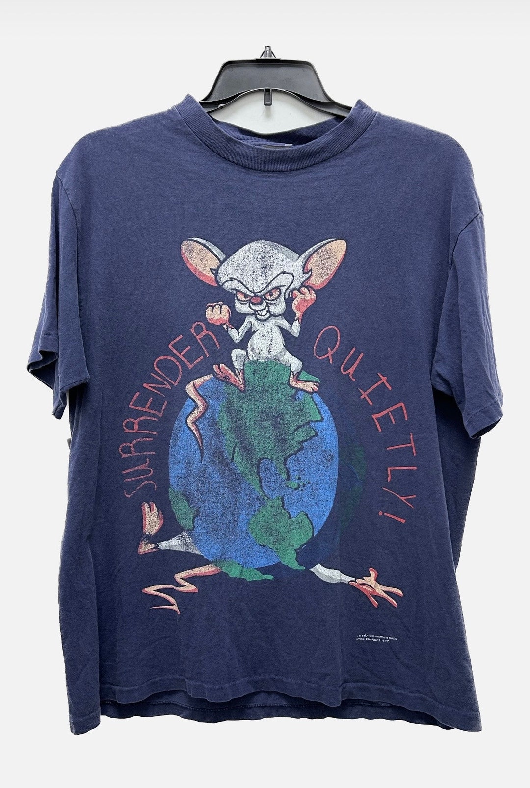 Single Stitch 1995 Pinky Brain "surrender Quietly No One Will Get Hurt ...