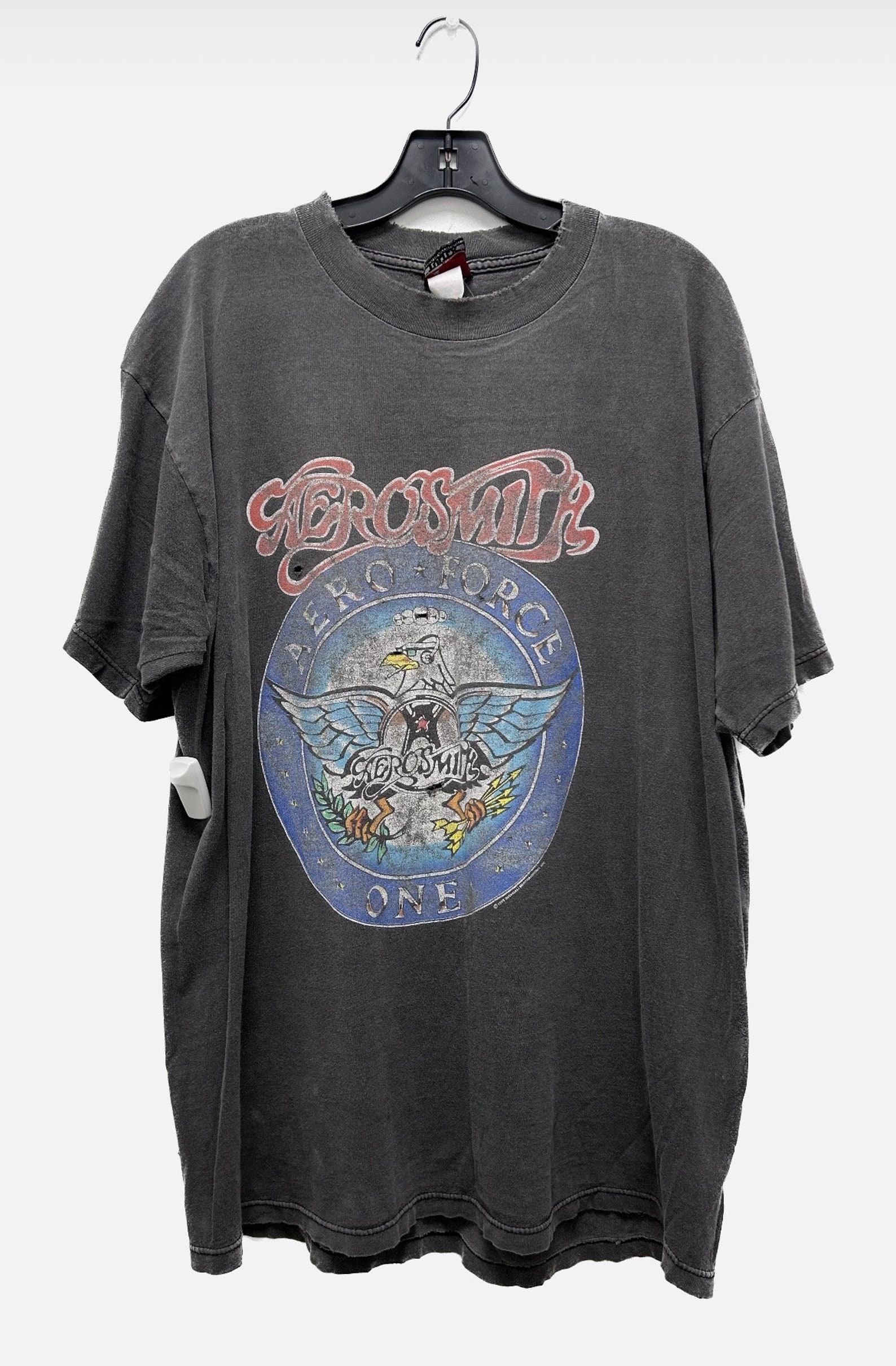 1993 Aerosmith Aero Force One Heavily Distressed Tour Tee - Etsy