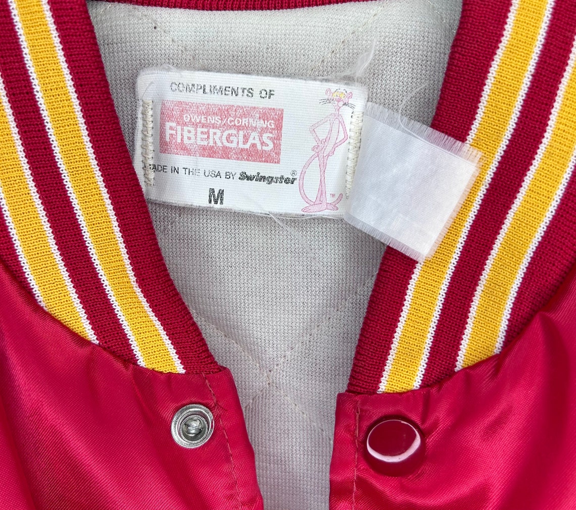 NFL Chiefs Owens Corning Satin Bomber Jacket - Etsy