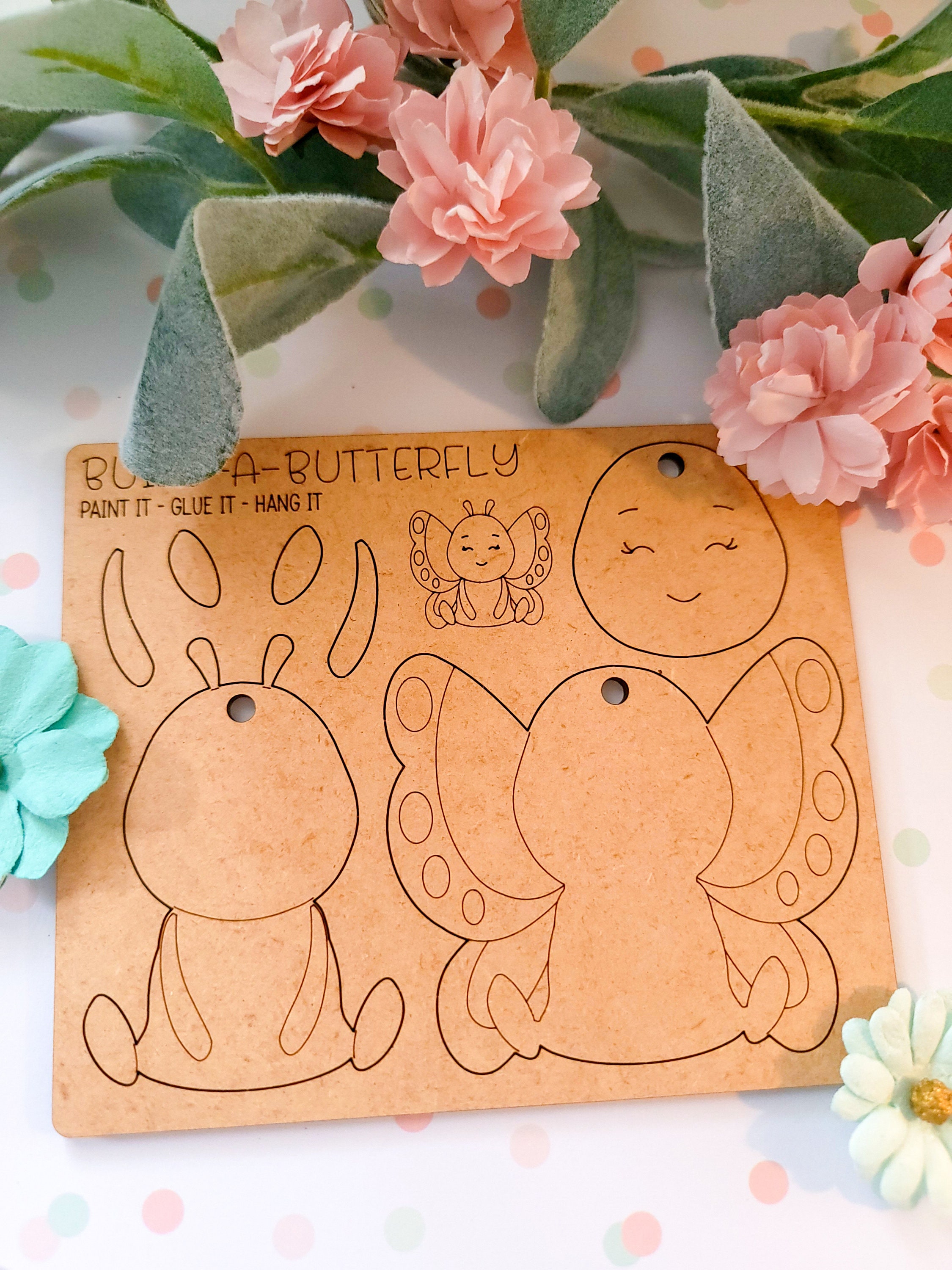 Spring Butterfly Kids Craft - Etsy