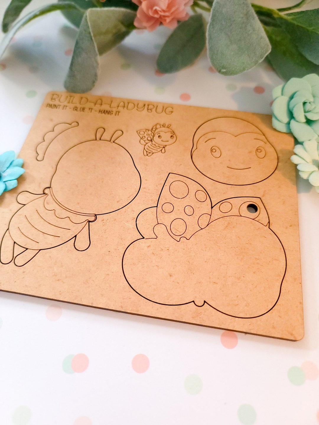 Spring Ladybug Kids Craft - Etsy