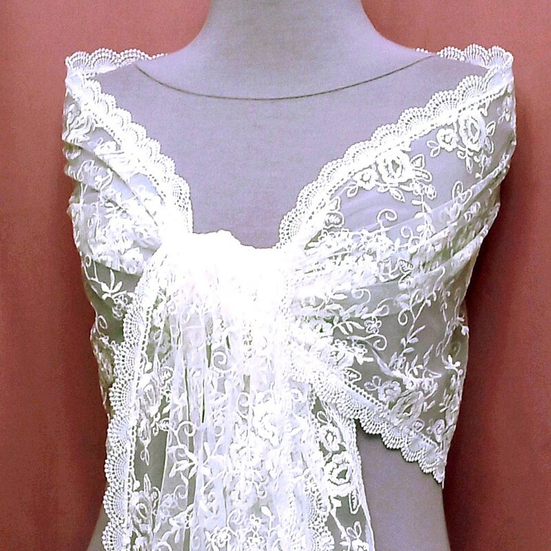 Ivory Wedding Shawl - Etsy