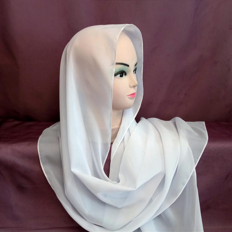 Chiffon Catholic Scarf - Etsy