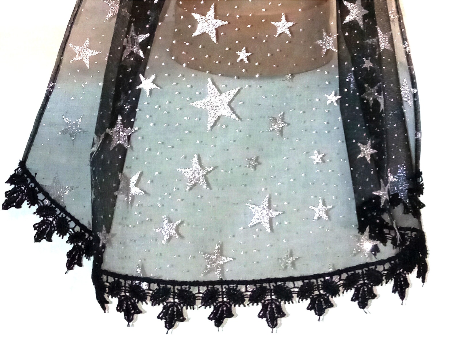 Star Veil Face Mask Belly Dancer Mask Face Mask Black Halloween - Etsy