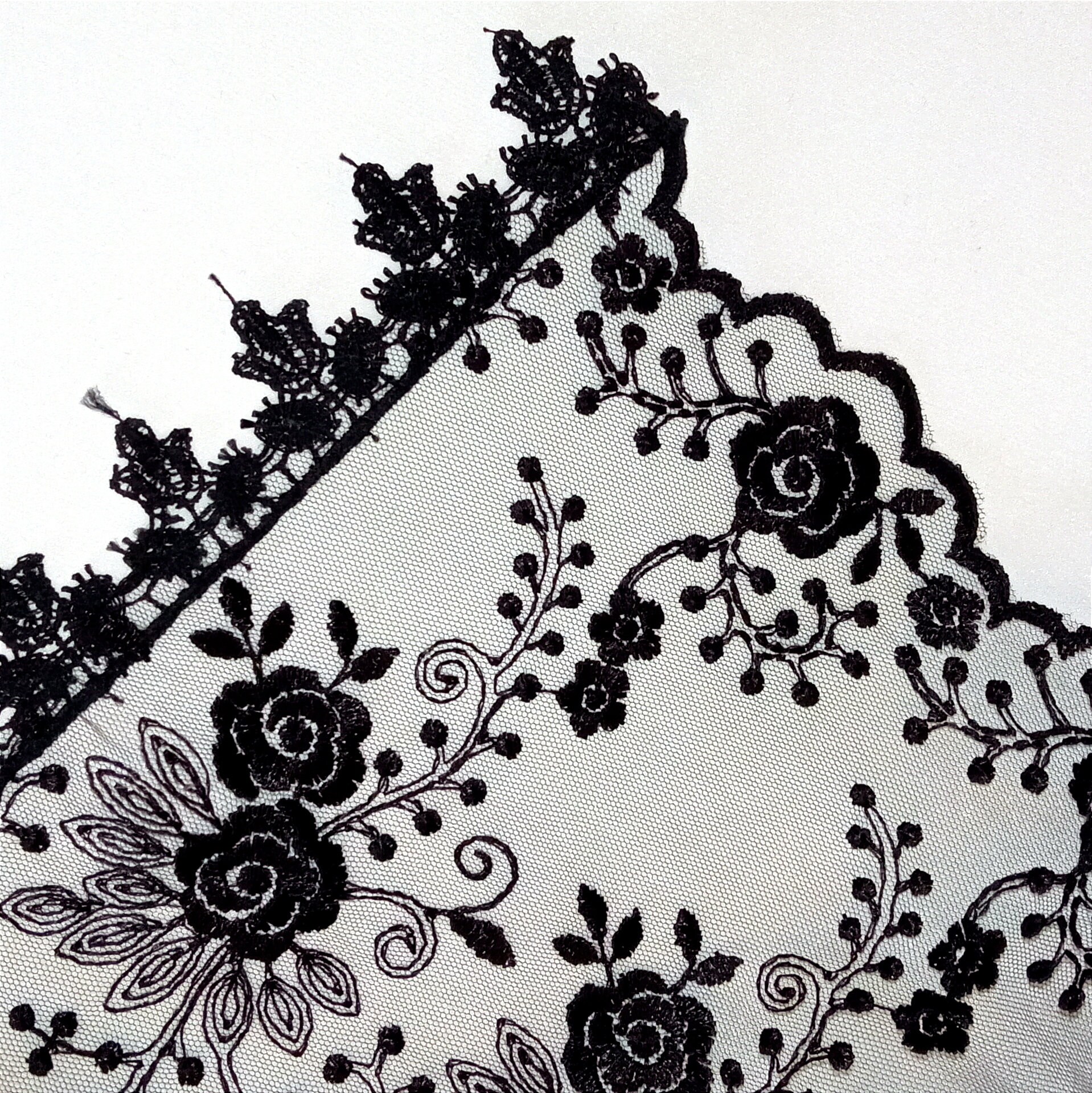 Church Mantilla Black Lace Wedding Veil Chapel Veil Mantilla Orthodox ...