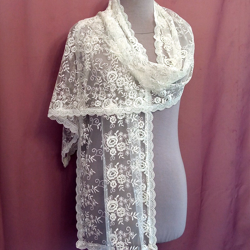 Ivory Wedding Shawl - Etsy