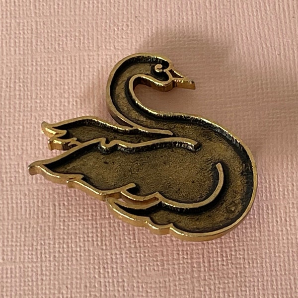 Vintage Swan Brooch - Etsy