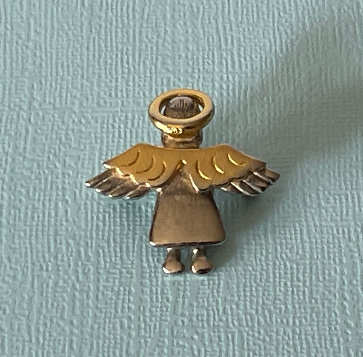 Vintage Angel Brooch, Signed Angel Pin, Angel Pendant, Gold Angel Pin ...