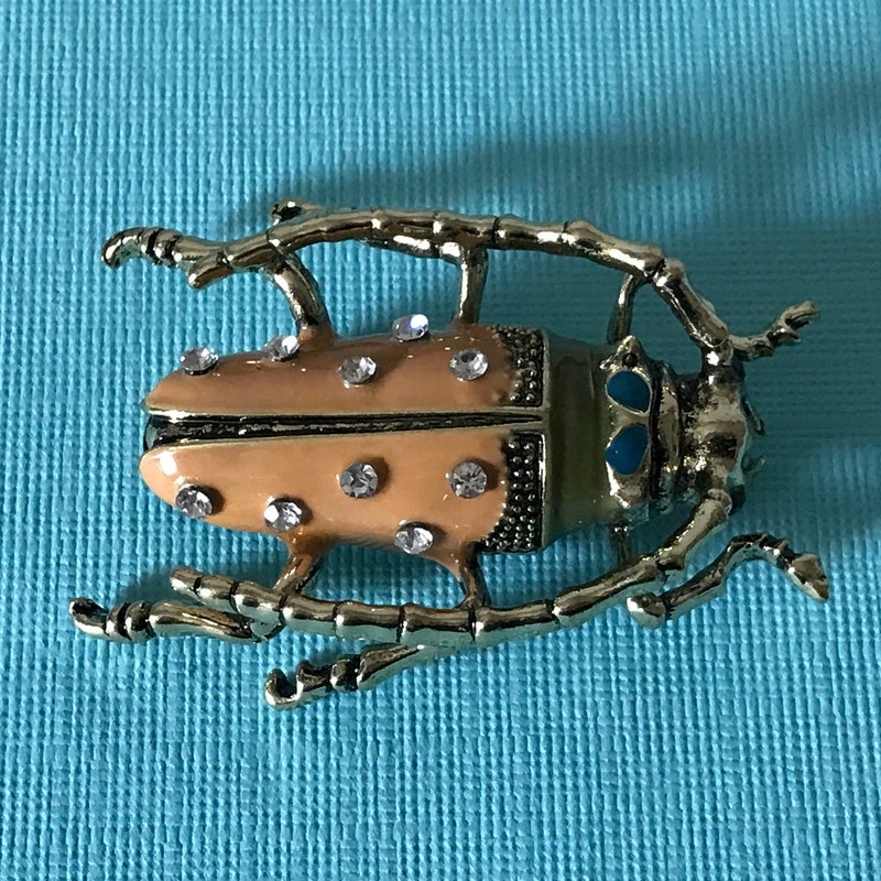 Beetle Brooch - Etsy