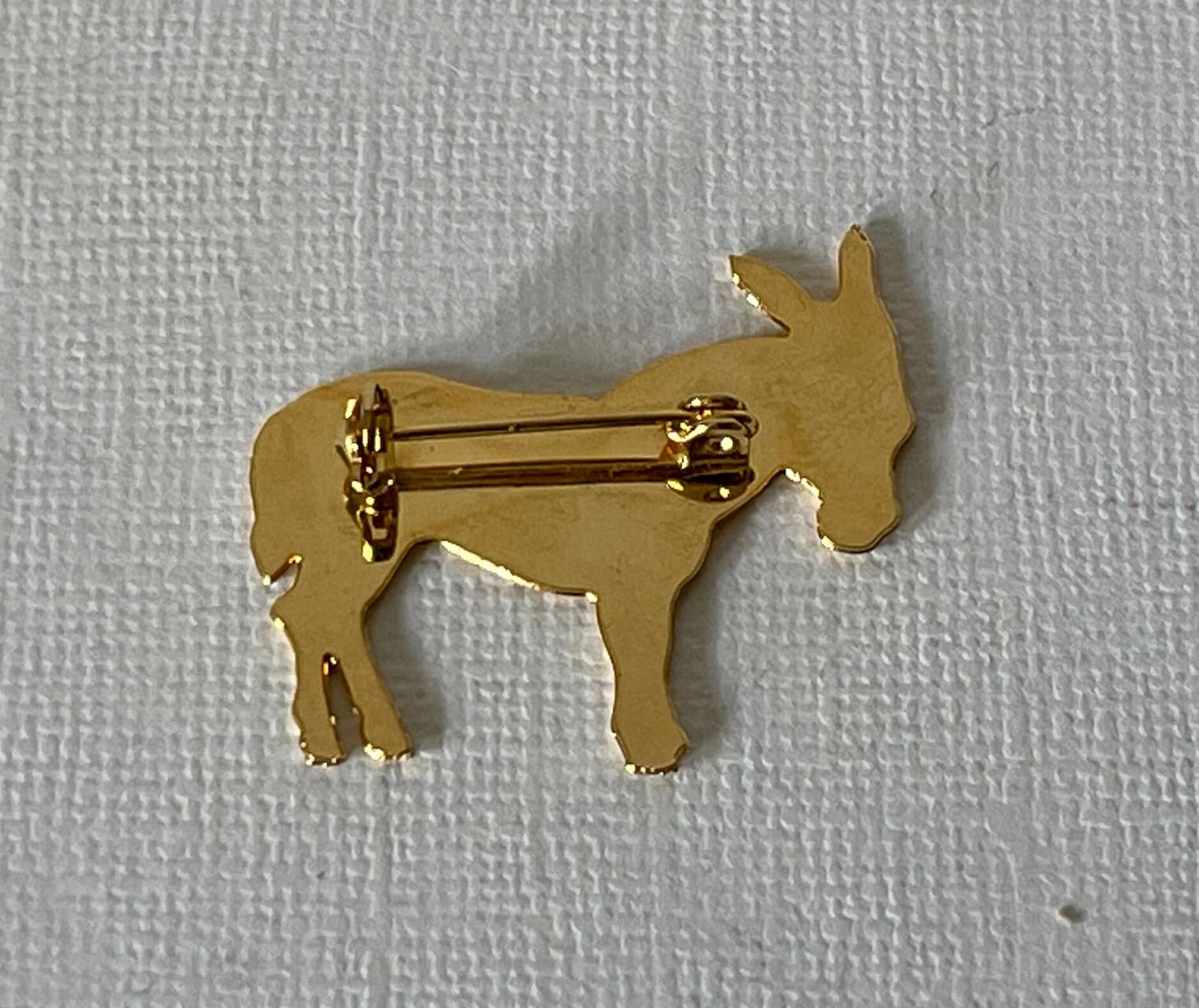 Vintage Donkey Brooch, Mule Brooch, Jackass Brooch, Gold Donkey Pin ...