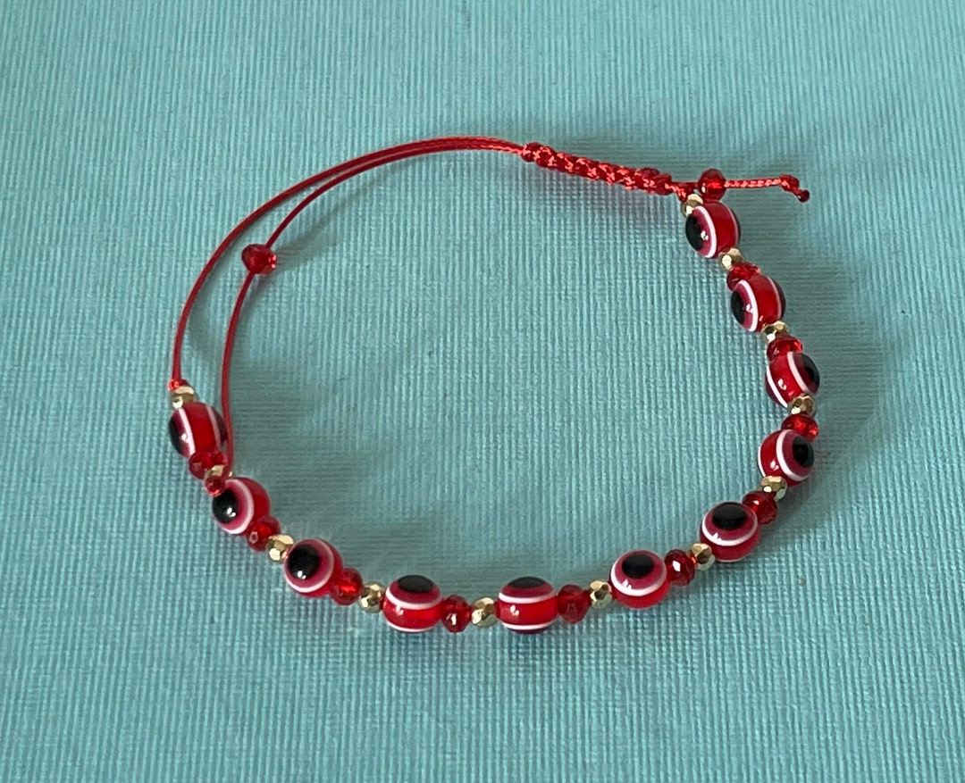 Evil Eye Bracelet, Third Eye Bracelet, Red Evil Eye Bracelet ...