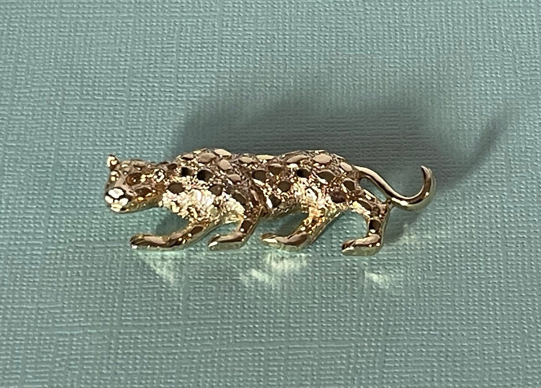 Vintage Signed Gerry's Panther Brooch, Gold Panther Pin, Cougar Brooch ...