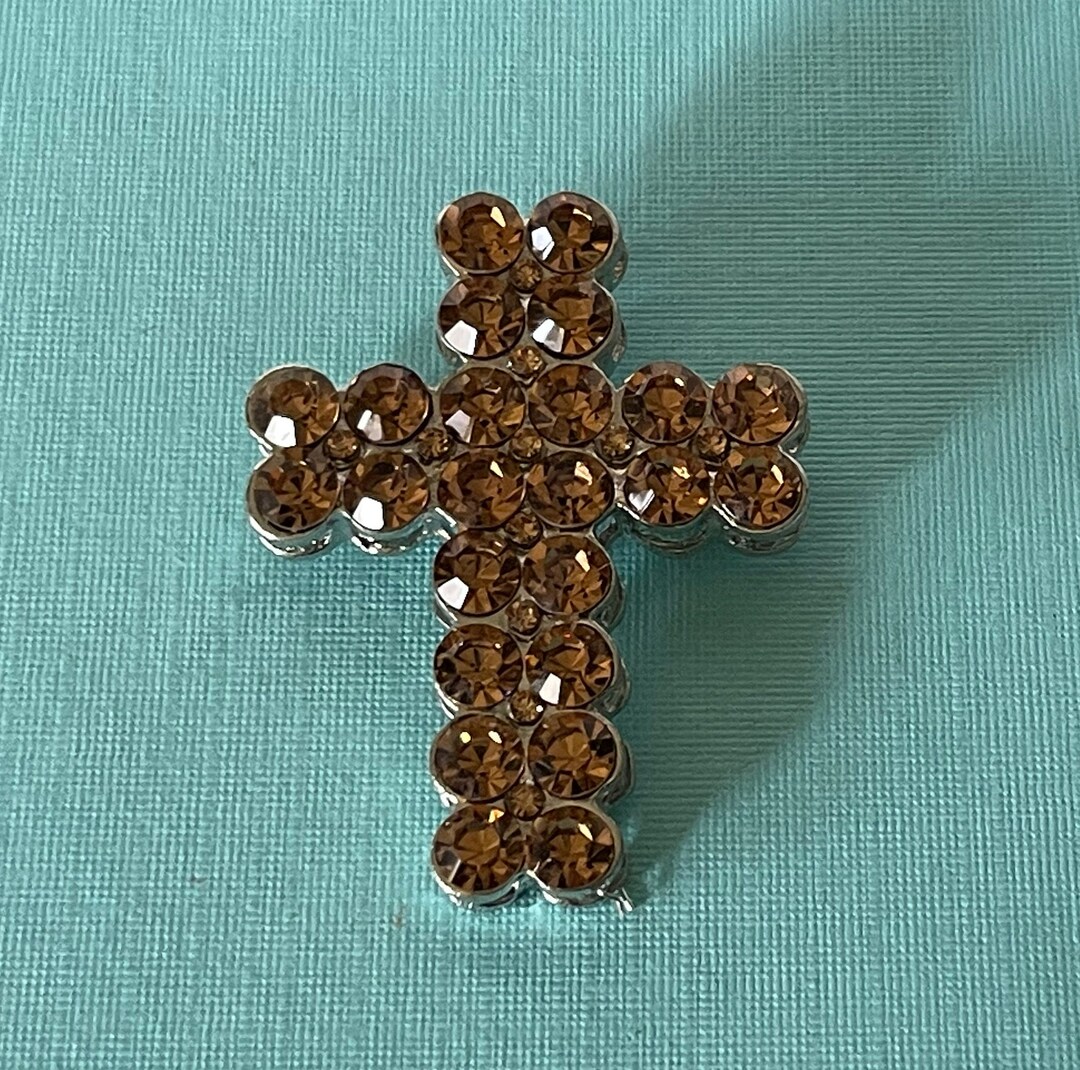 Vintage Cross Brooch, Large Cross Brooch, the Carolynn Cross, Large ...