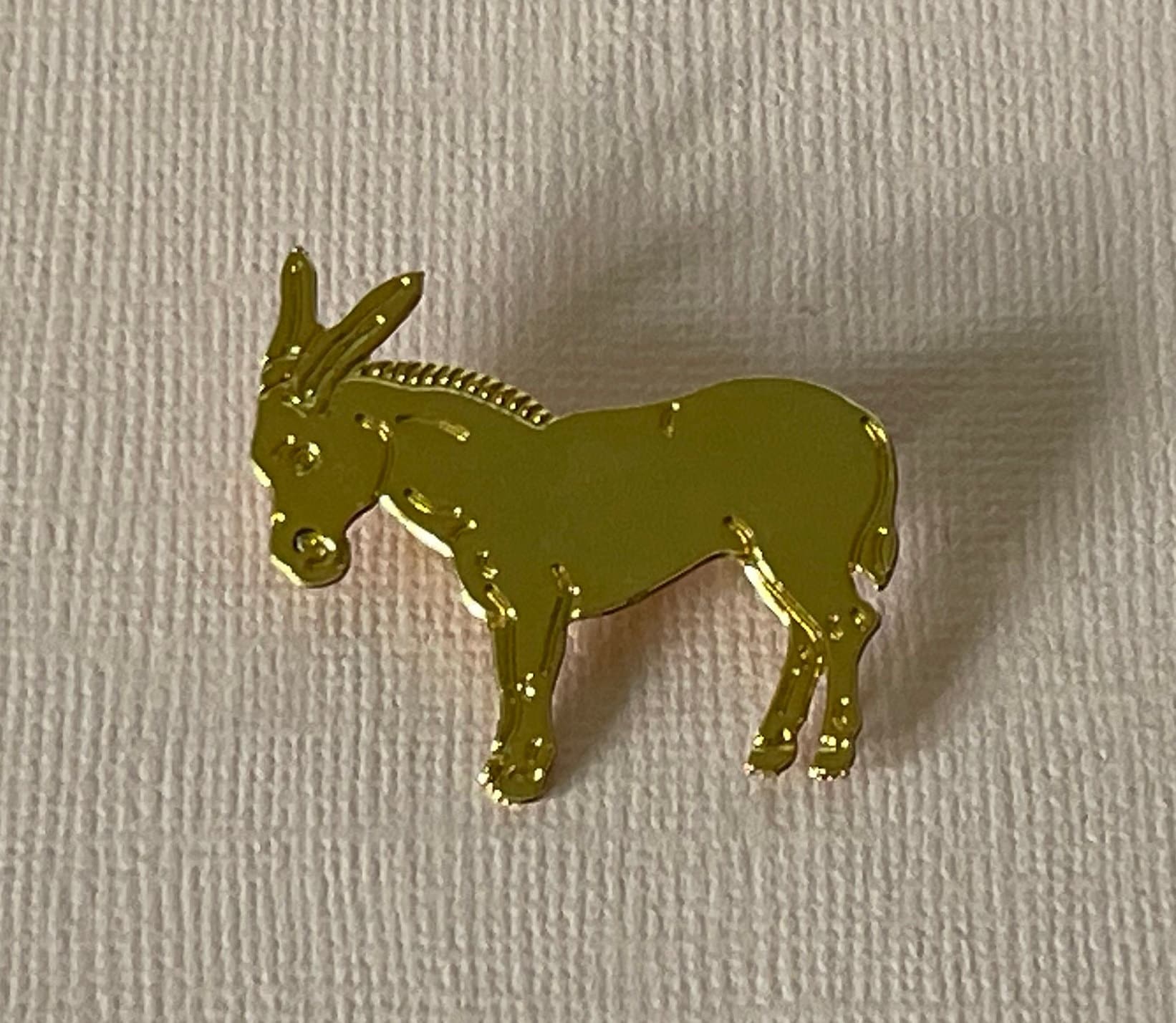 Vintage Donkey Brooch, Mule Brooch, Jackass Brooch, Gold Donkey Pin ...