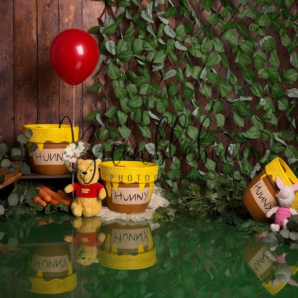 Winnie the Pooh Cake Smash Backdrop - Etsy