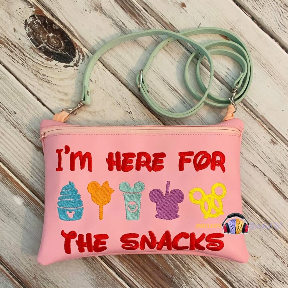 Here for Snacks Purse Embroidery Digital File - Etsy