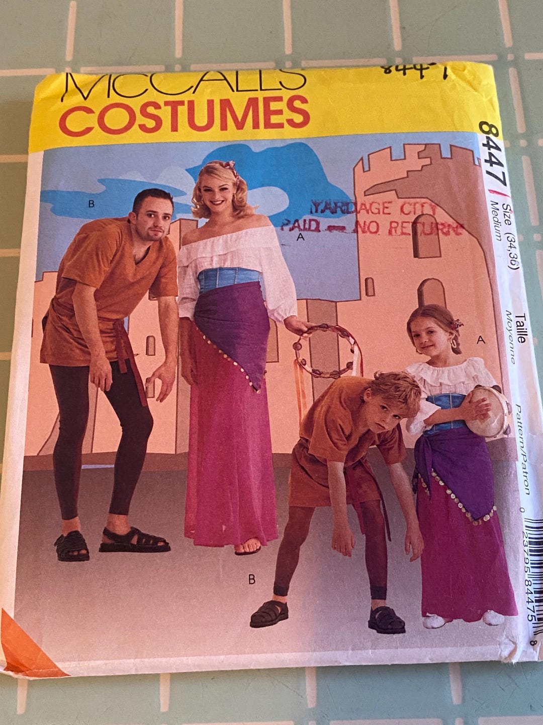Hunchback and Gypsy Costume Pattern- Mccall’s #8447 - Etsy