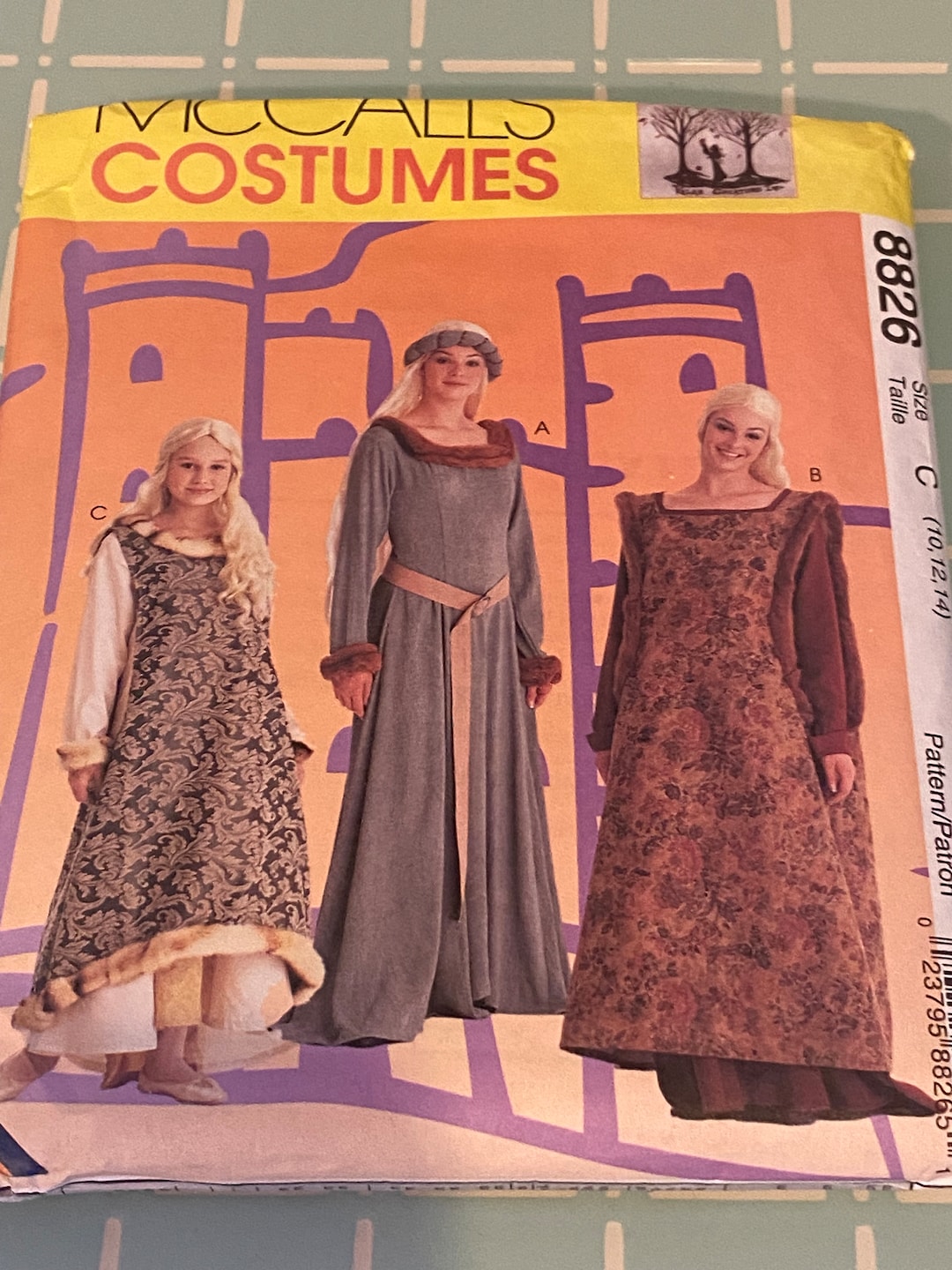 Woman’s Renaissance & Medieval Dress Costume Pattern- Mccall’s #8826 - Etsy