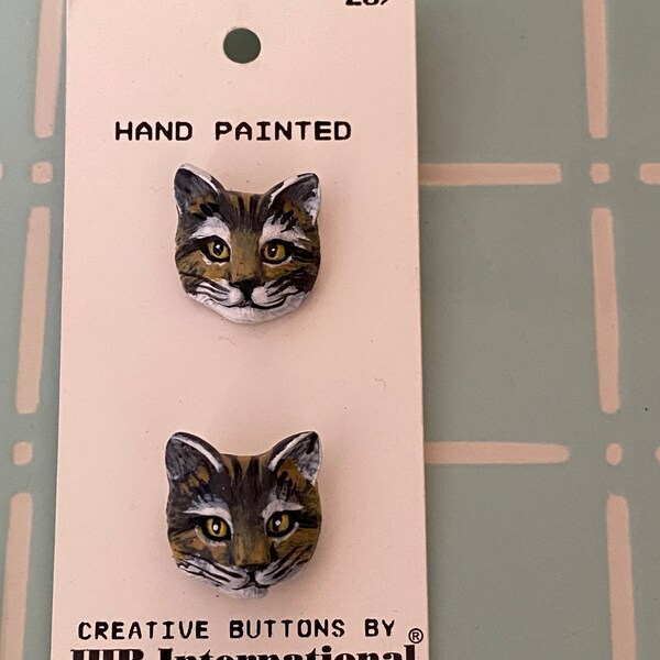 Cat Buttons - Etsy