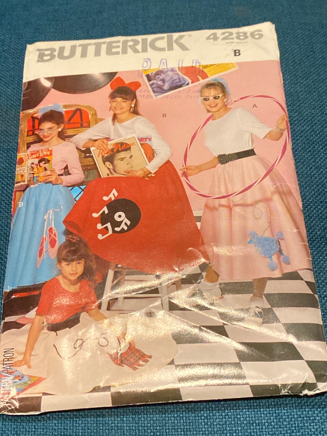 Poodle Skirt Pattern for Misses or Girls- Butterick #4286 - Etsy