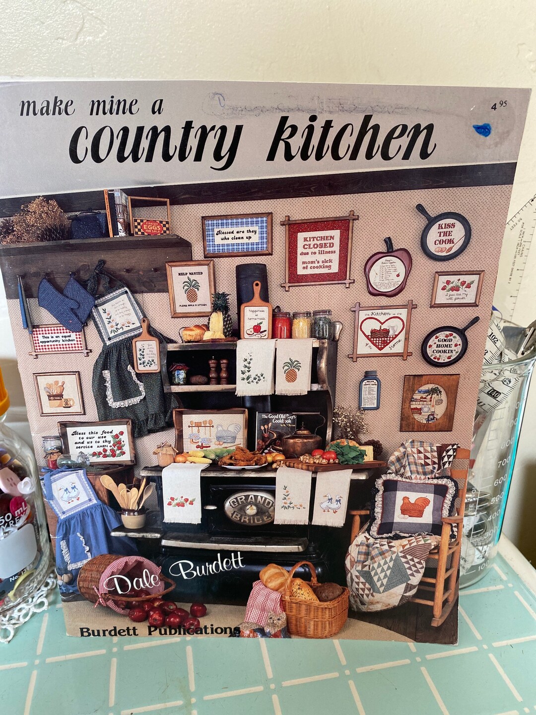 Make Mine A Country Kitchen Counted Cross Stitch Pattern Booklet - Etsy