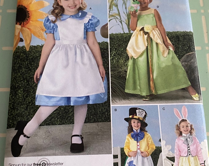 Alice in Wonderland Themed Girl’s Costume Pattern- Simplicity #2330 - Etsy