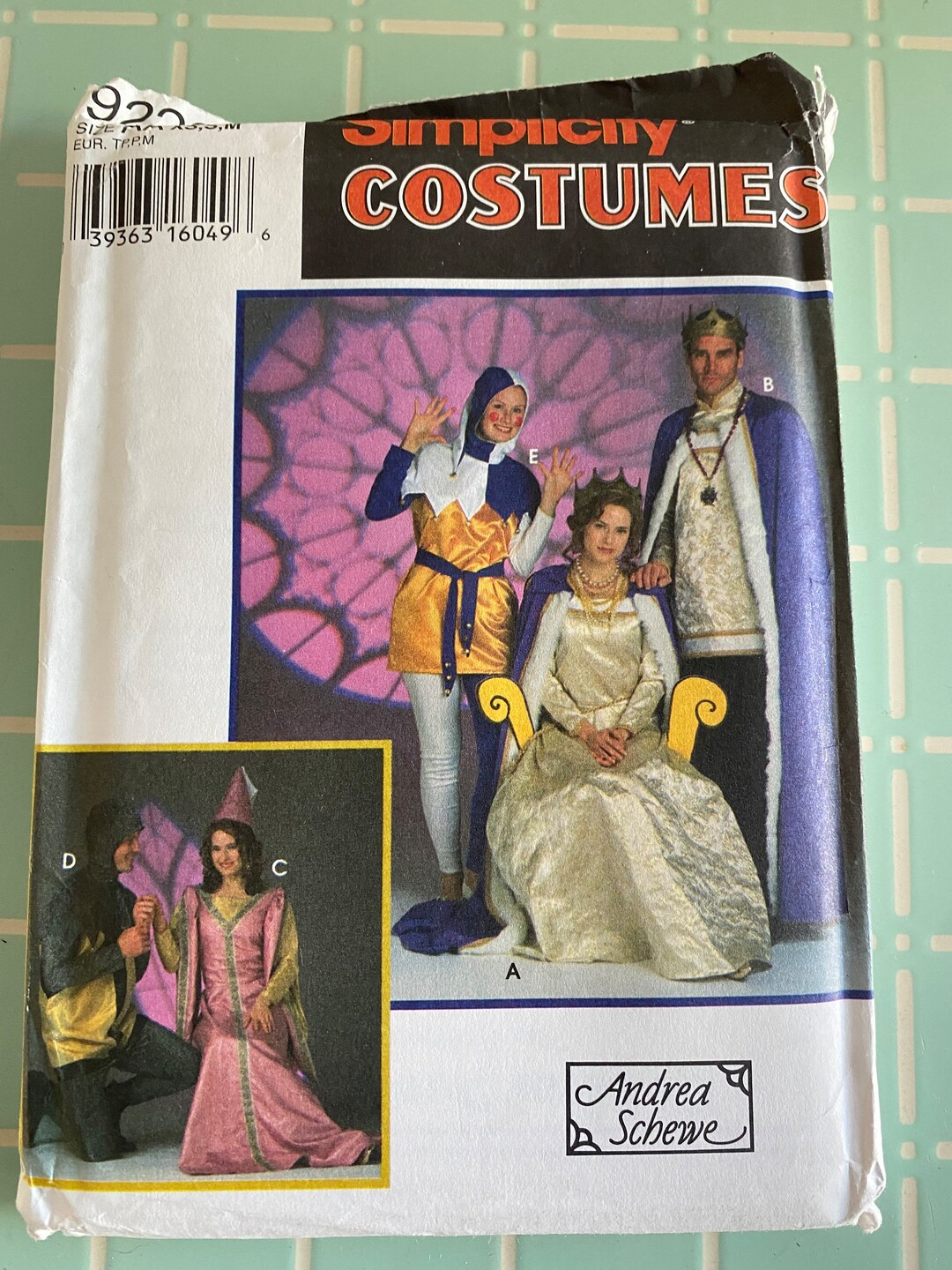 Medieval Costume Royalty Variety Pattern- Simplicity #9229 - Etsy