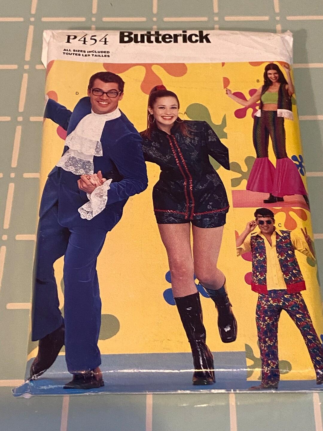 Groovy/ Austin Powers Variety Costume Pattern Butterick P454 - Etsy