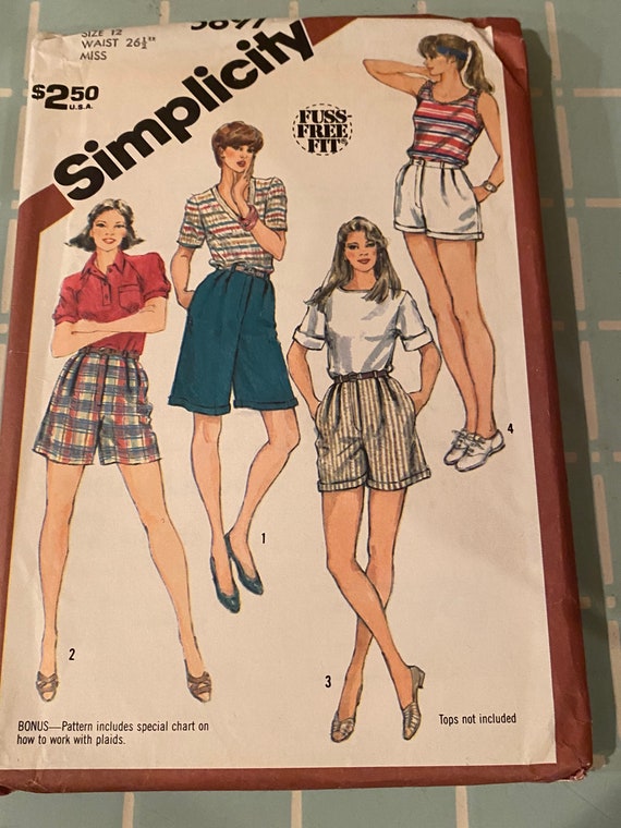 Misses Set of Shorts in Three Lengths Simplicity Pattern - Etsy