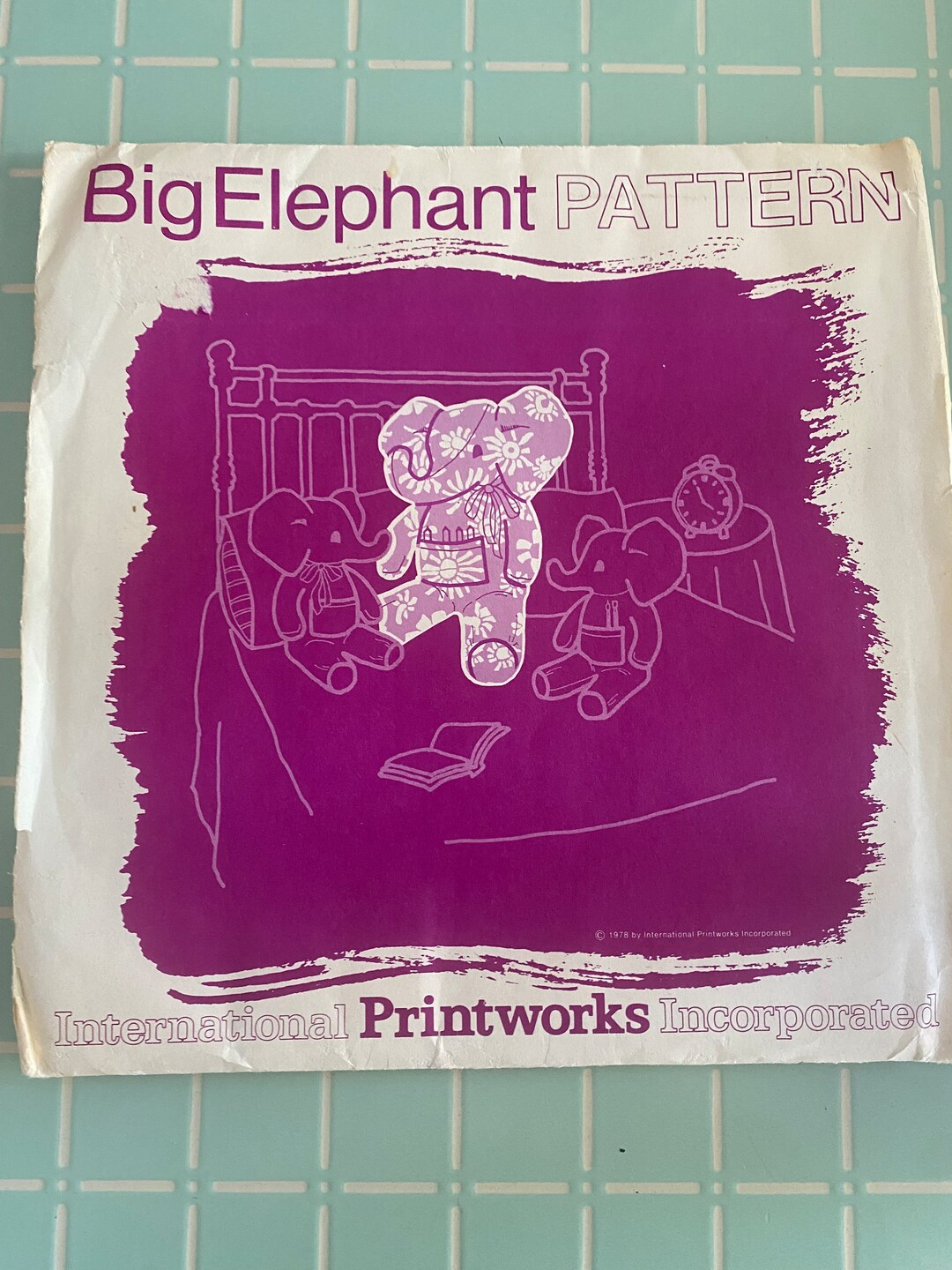 Big Elephant Pattern- International Printworks Inc. - Etsy