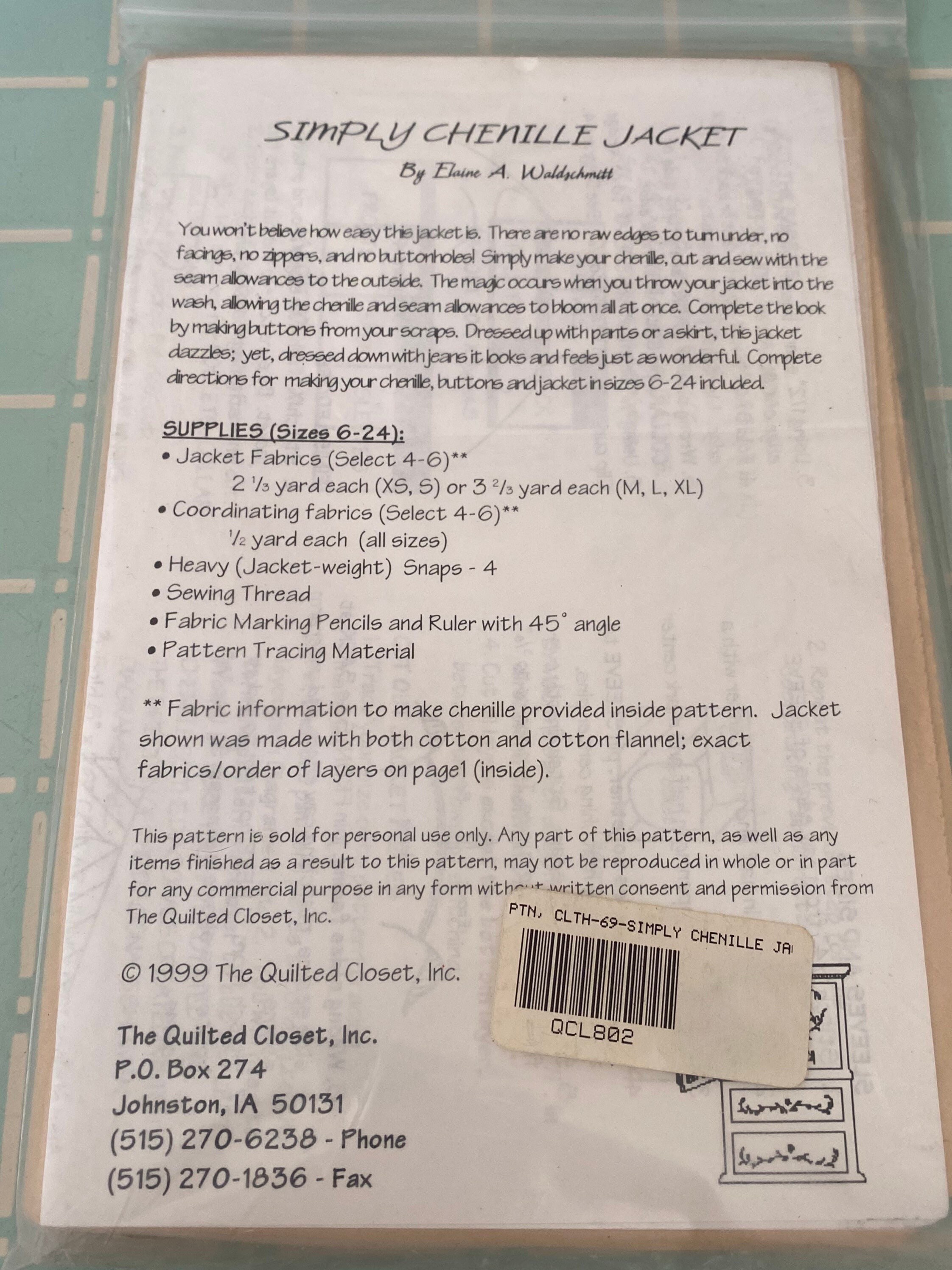 Craft Supplies & Tools Sewing & Fiber Kits & How To Simply Chenille ...