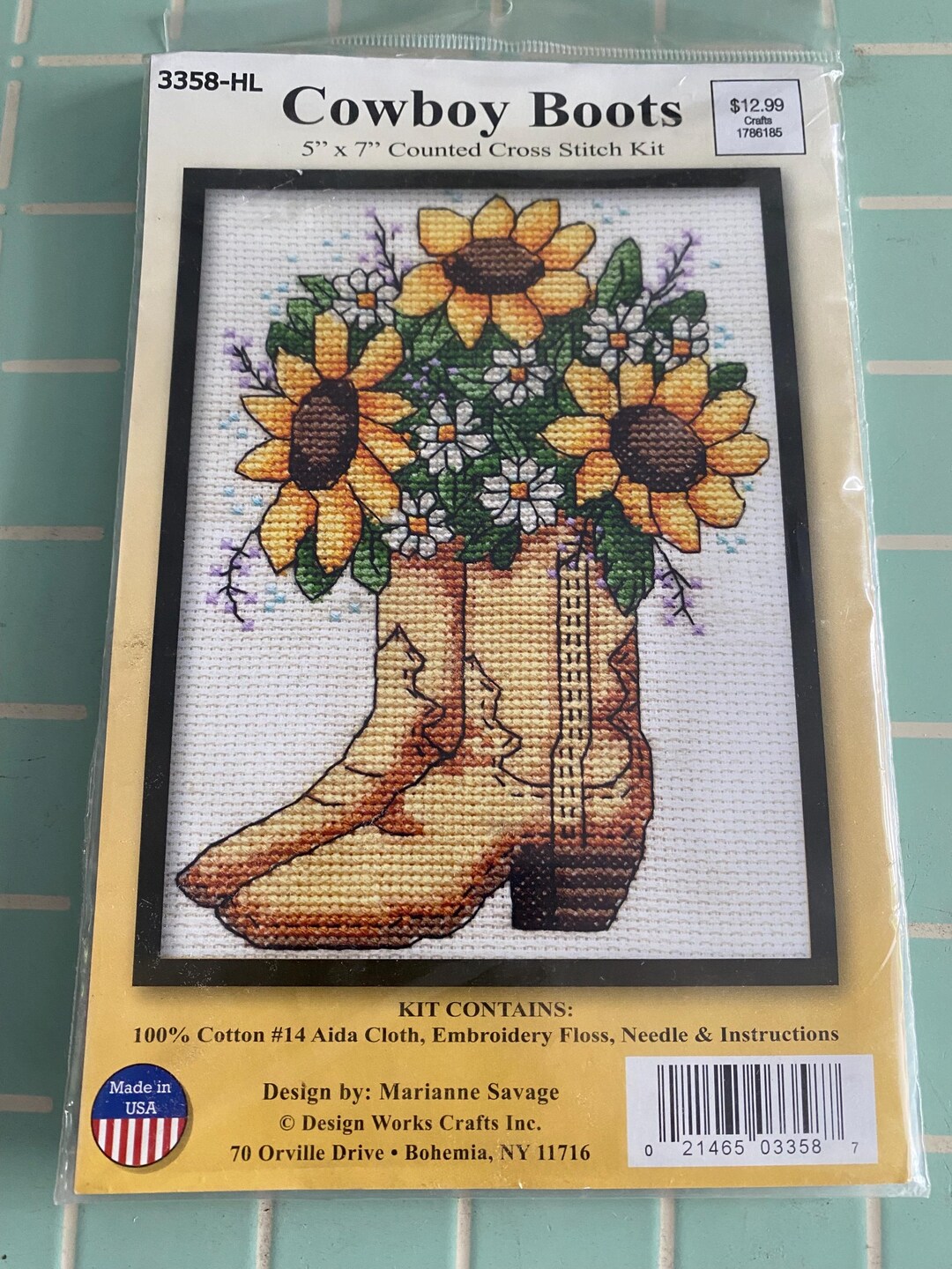 Cowboy Boots Counted Cross Stitch by Design Works Crafts Inc - Etsy