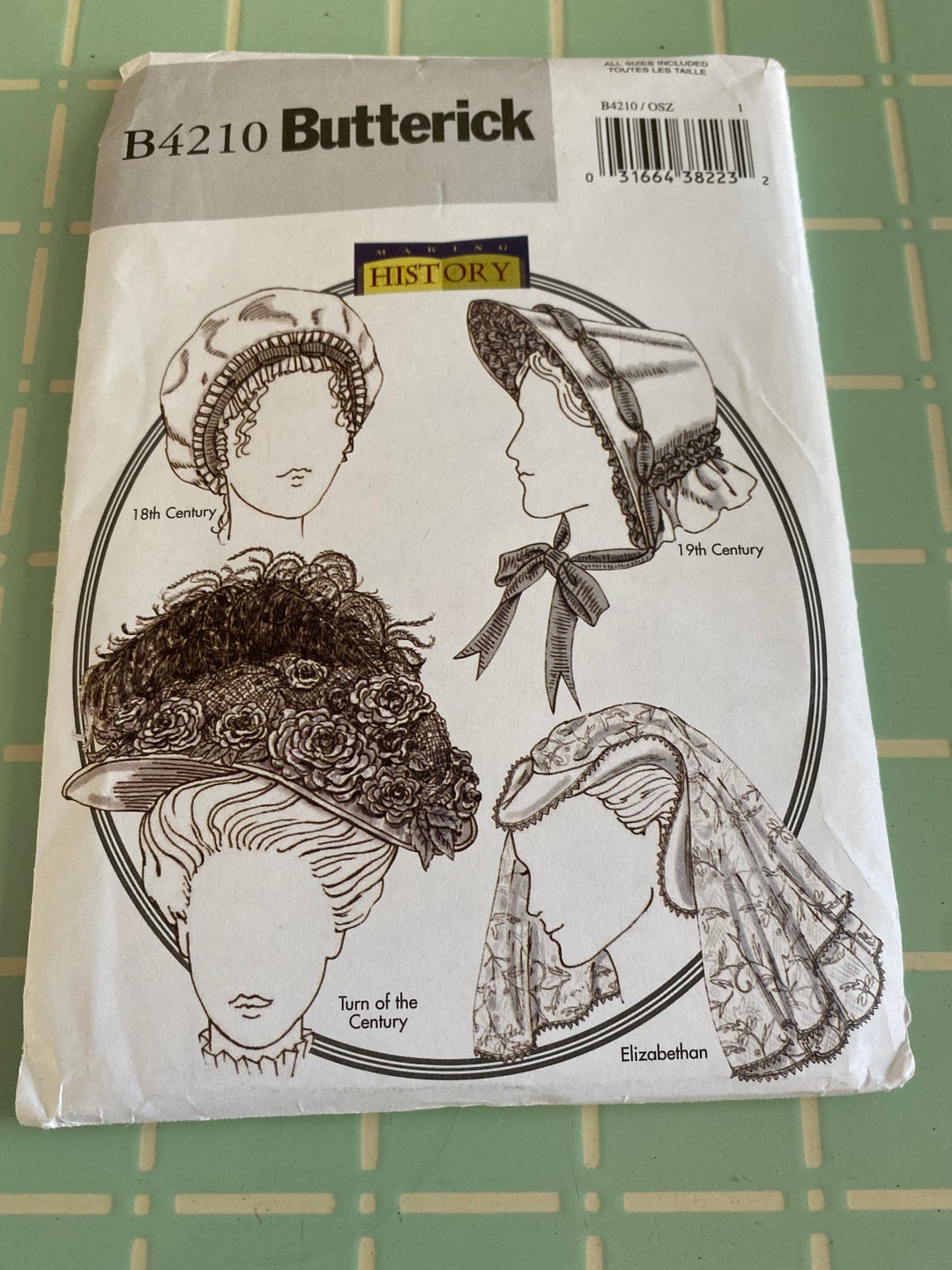 Various Historical Hats & Collars Patterns- Making History Butterick - Etsy