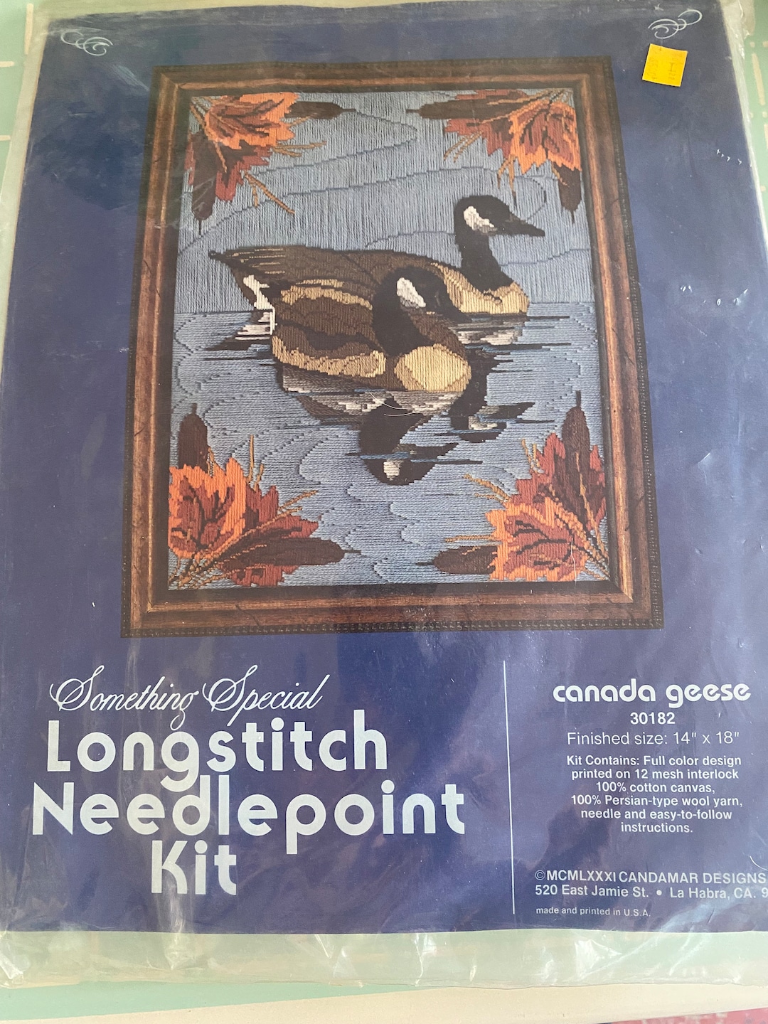 Canada Geese Longstitch Needlepoint Kit by Candamar Designs Inc. - Etsy