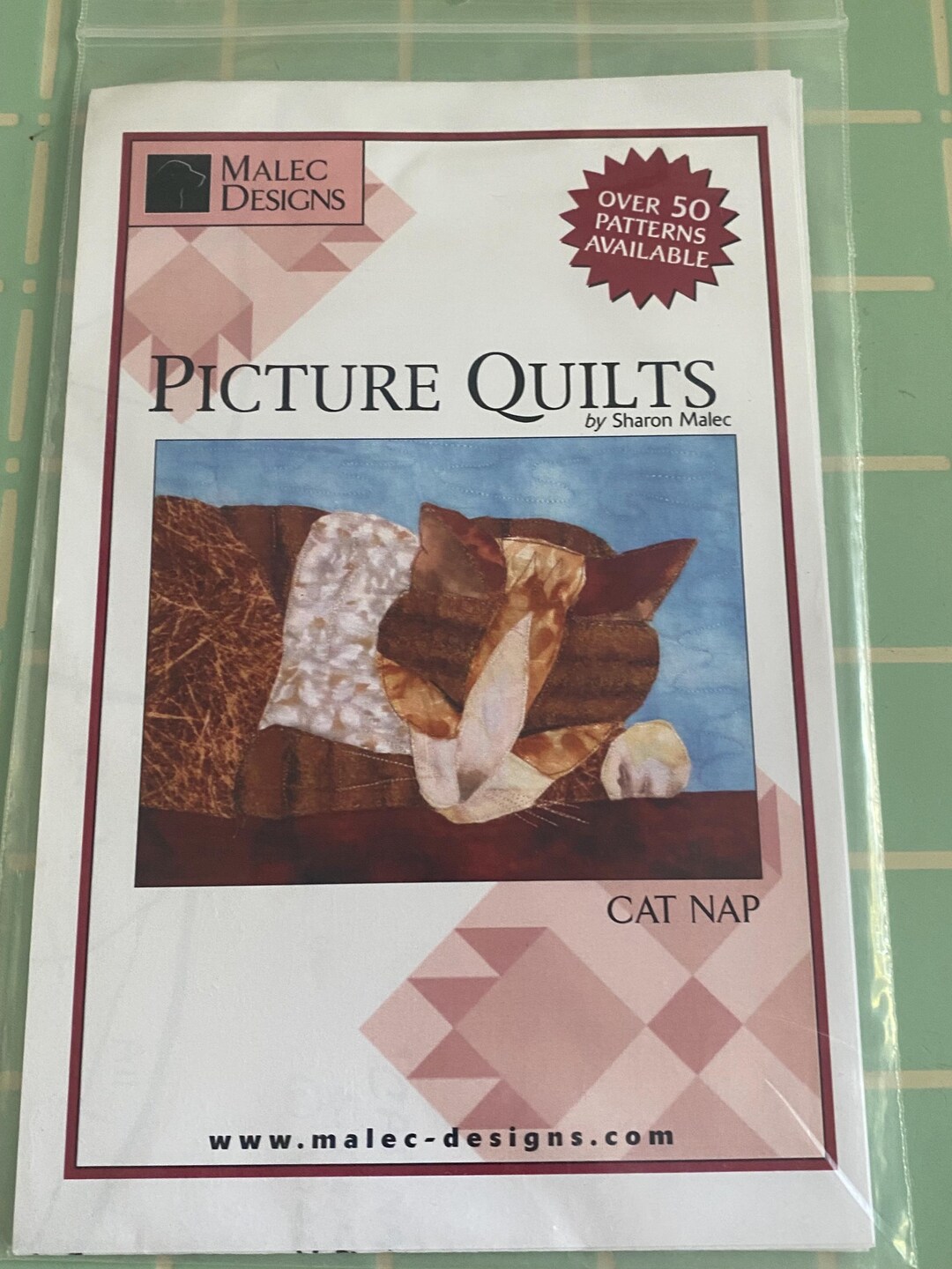 Cat Nap: Picture Quilts Pattern by Malec Designs - Etsy