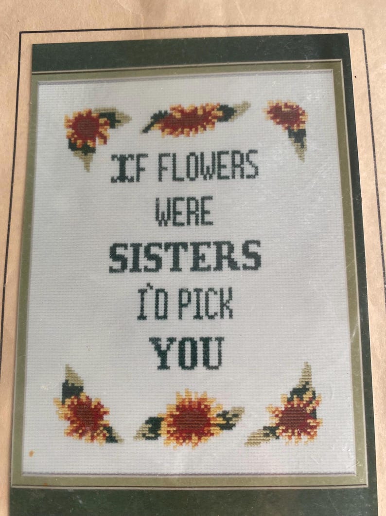Various Sister Themed Counted Cross Stitch Patterns - Etsy