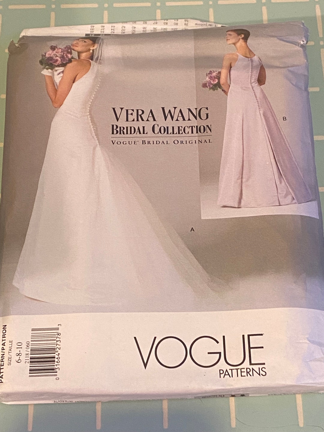 Vera Wang Bridal Collection Gown Pattern by Vogue #2118 - Etsy