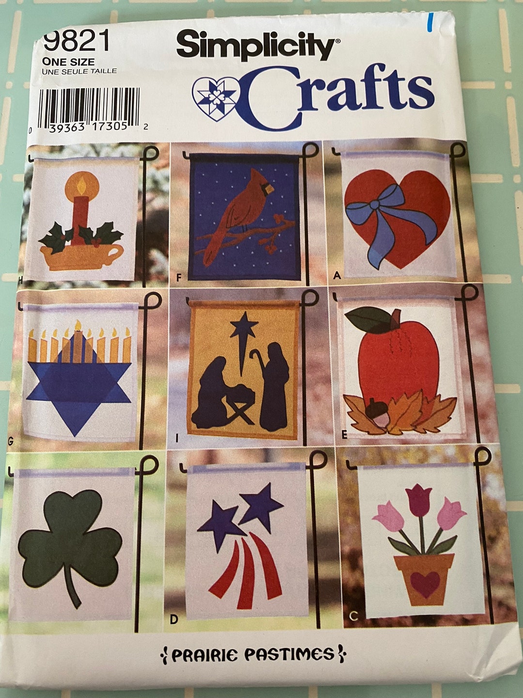 Appliqued Outdoor Lawn Flags Pattern- Simplicity #9821 - Etsy