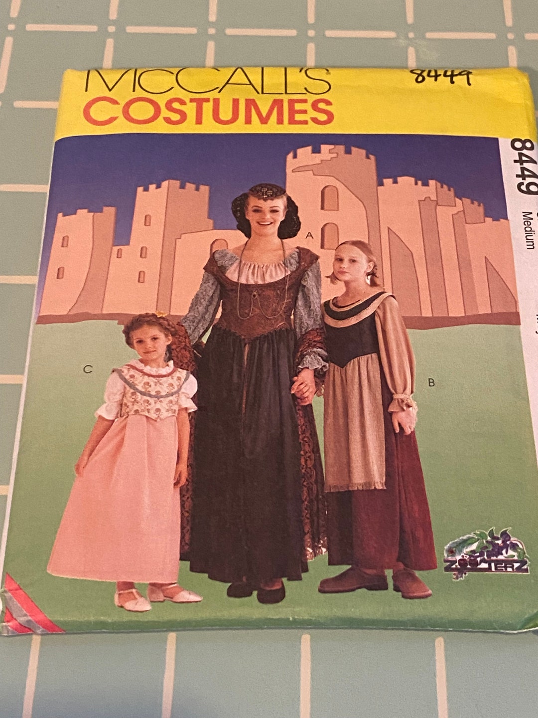 Women’s Renaissance/medieval Dress Costume Pattern- Mccall’s #8449 - Etsy