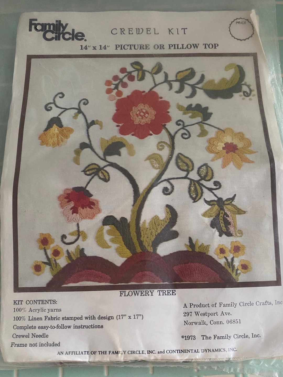 Flowery Tree Crewel Kit by Family Circle - Etsy