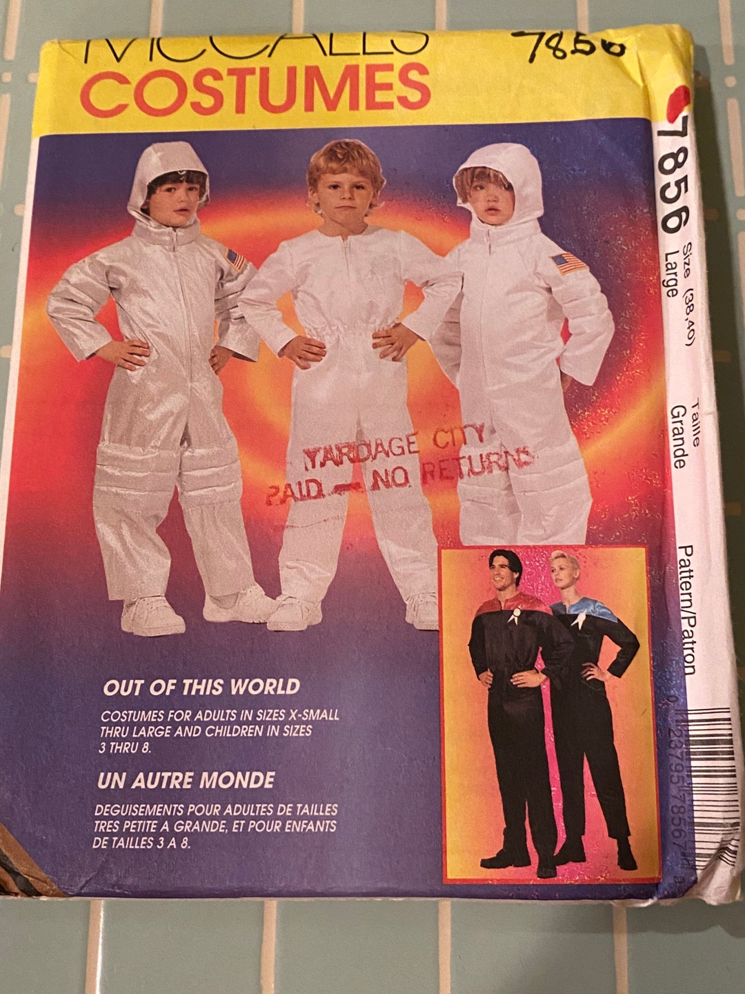 Various Space & Space Nomad Themed Costume Patterns- Mccall’s - Etsy