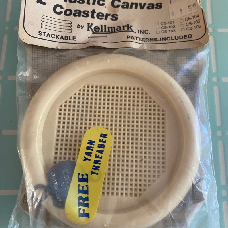Plastic Canvas Coaster - Etsy